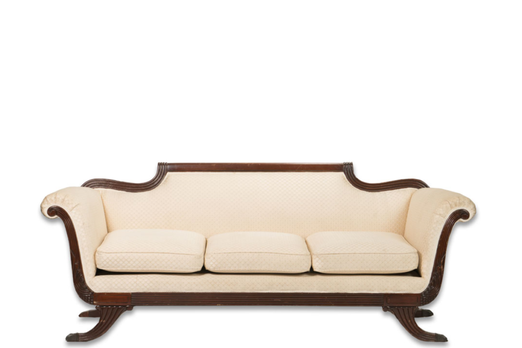 C-08 – ANTIQUE IVORY SOFA – Canvas Event Furniture